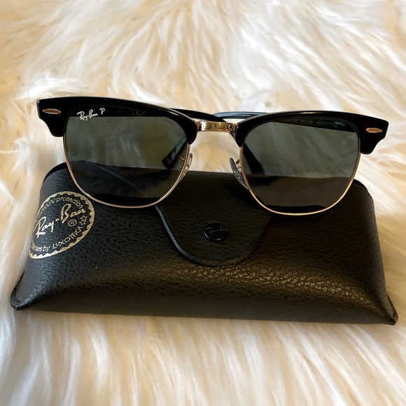 Ray-Ban | Accessories | Rayban Clubmaster Classic Rb36 Blackgold | Poshmark